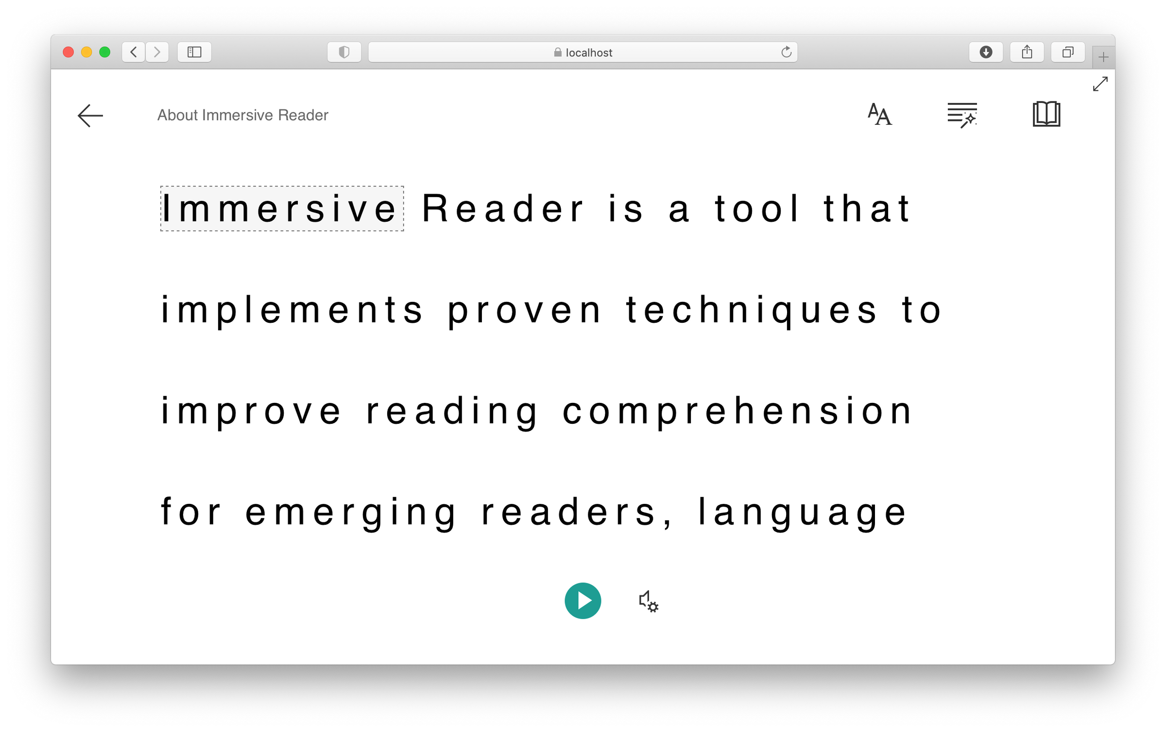 Azure's Immersive Reader 💬